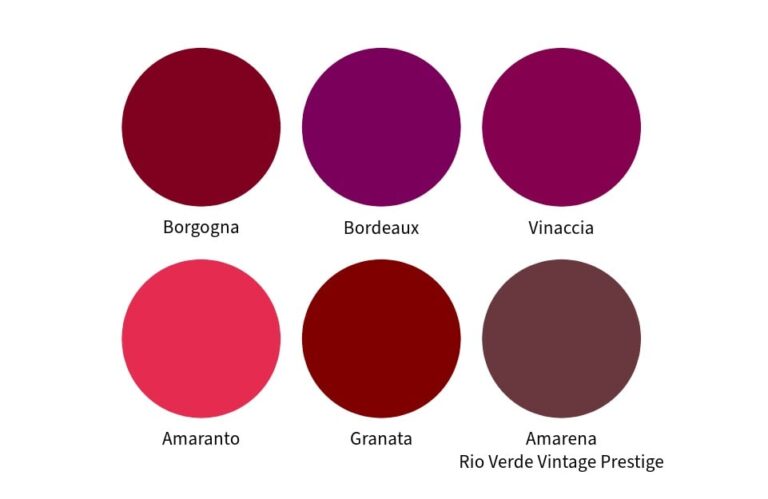 La intensidad del color Borgoña - Vernici Rio Verde